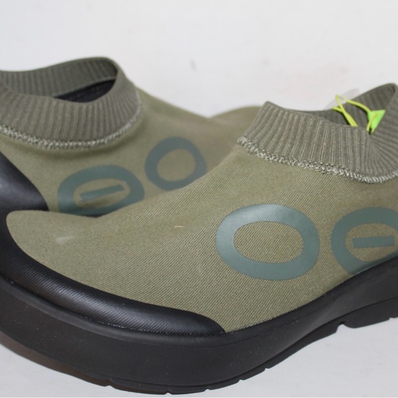 OOFOS | Shoes | Oofos Black And Green Sneakers With Cushioned Comfort ...